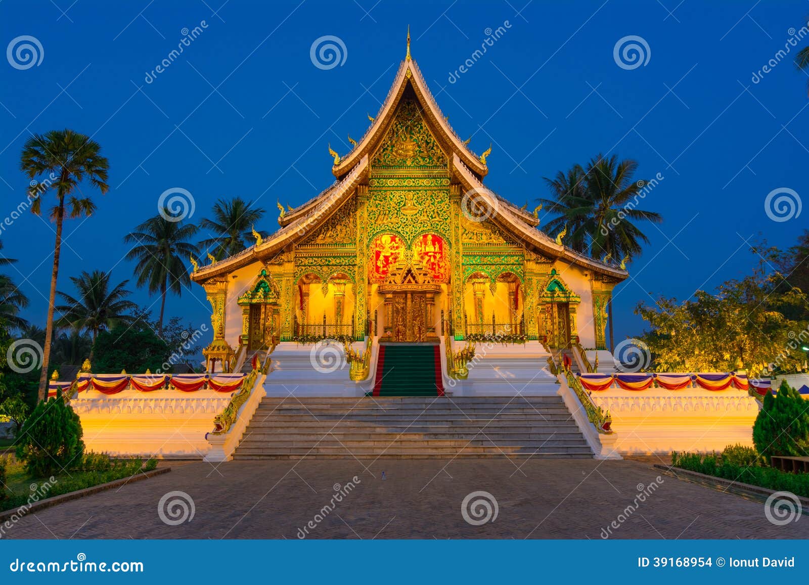 The Haw Pha Bang Temple stock photo. Image of travel - 39168954