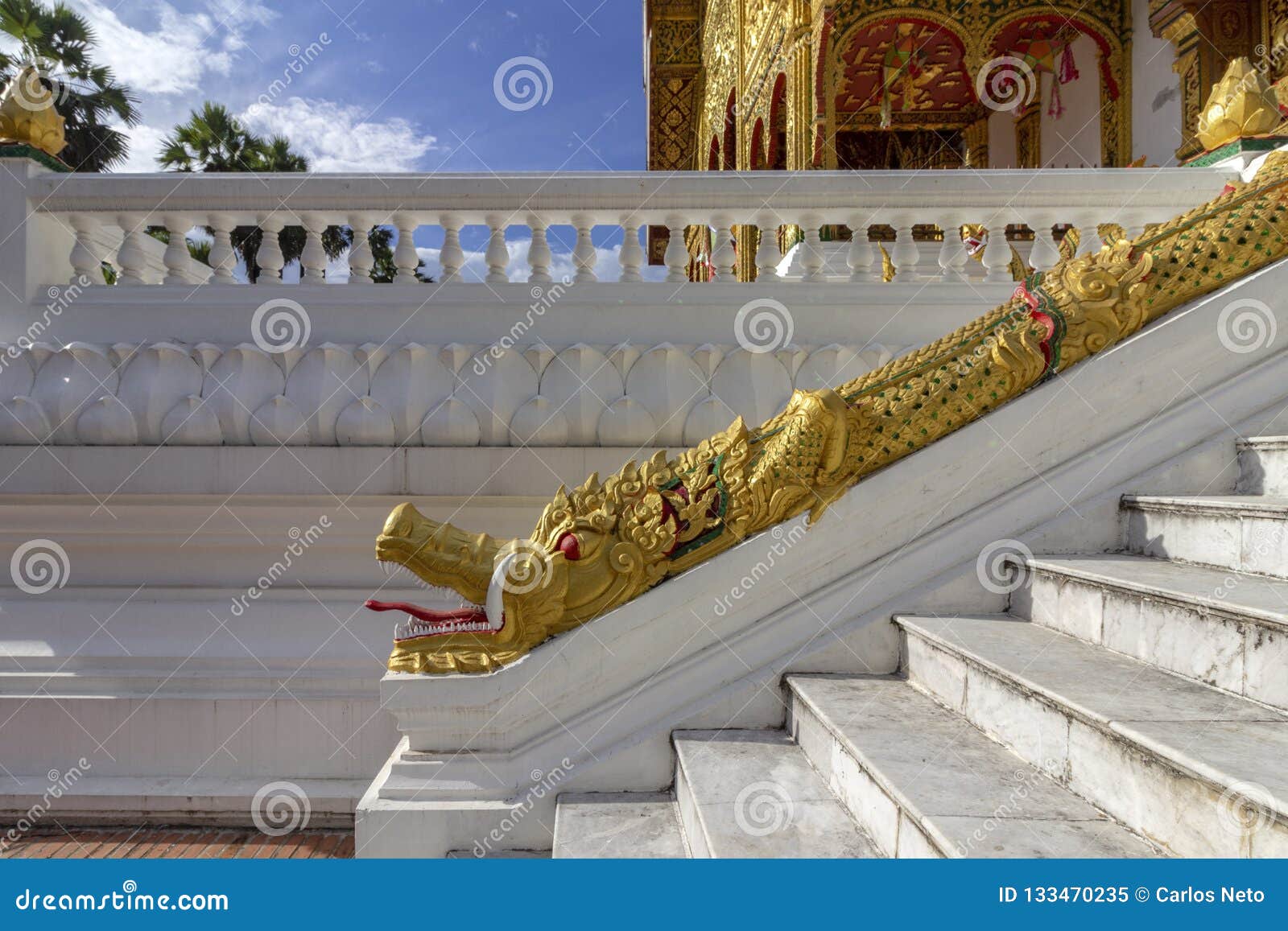 The Haw Pha Bang Temple, Royal or Palace Chapel, Luang Prabang, Laos ...
