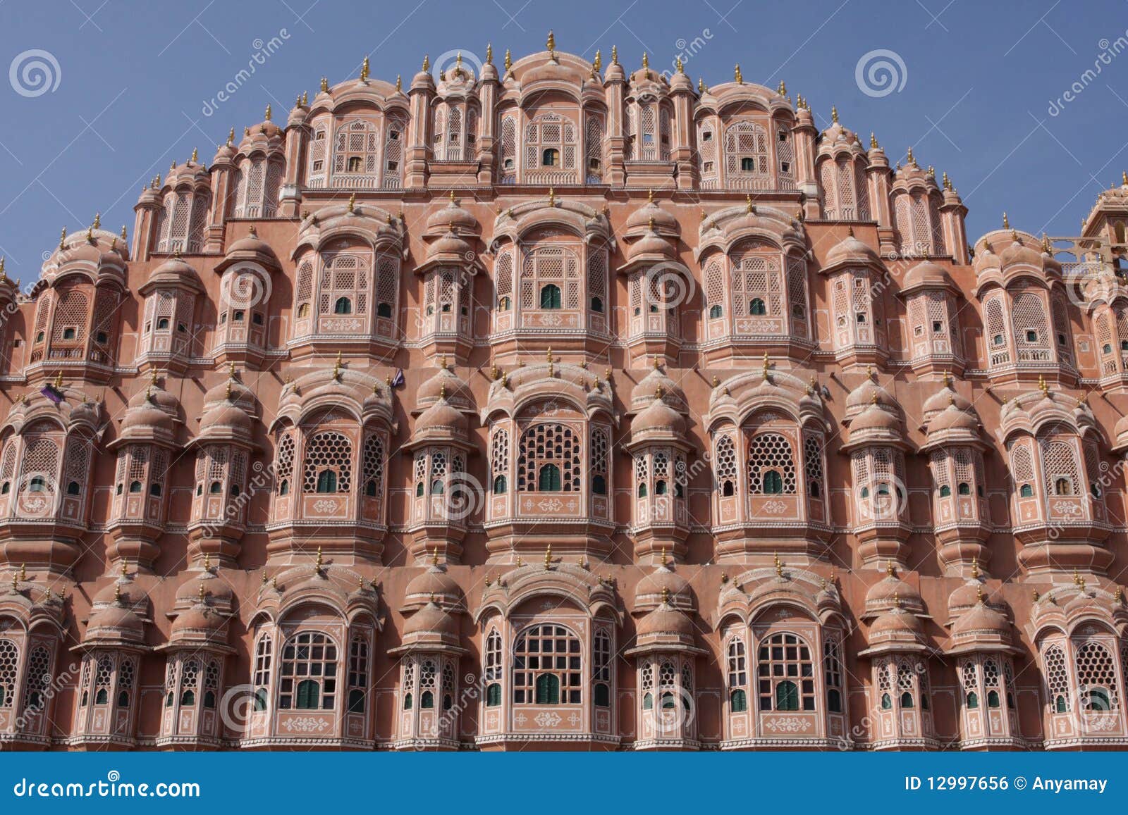 Hawa Mahal stock photo. Image of famed, landmark, culture - 12997656