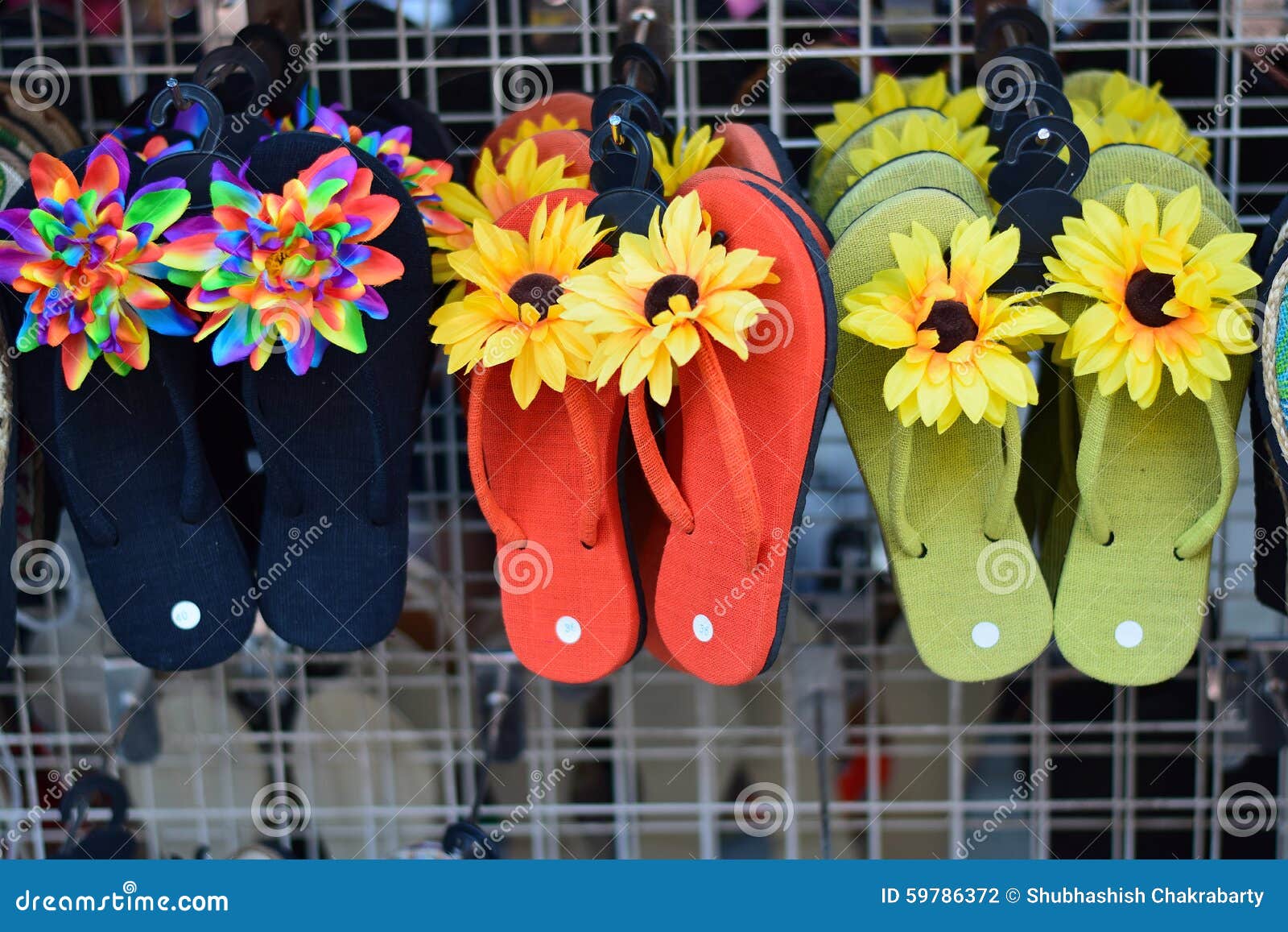 Hawaii Floral Slippers stock photo. Image of light, colorful - 59786372