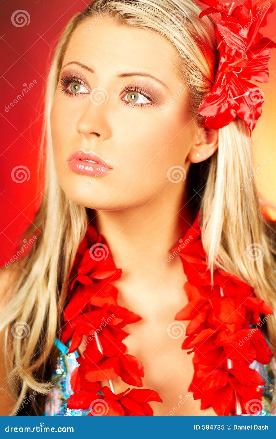 Hawaii Girl stock image. Image of celebration, floral, nights - 584735
