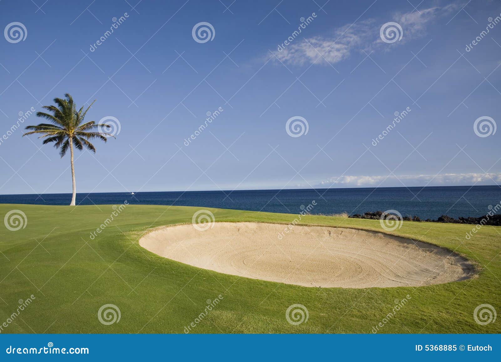 Hawaii Golf Course stock image. Image of heaven, blue - 5368885