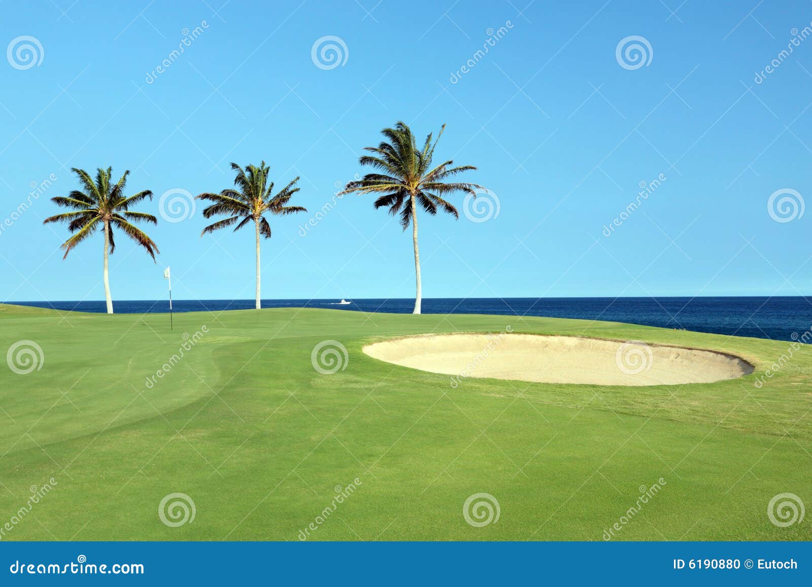 Hawaii Golf Course stock photo. Image of black, coast - 6190880