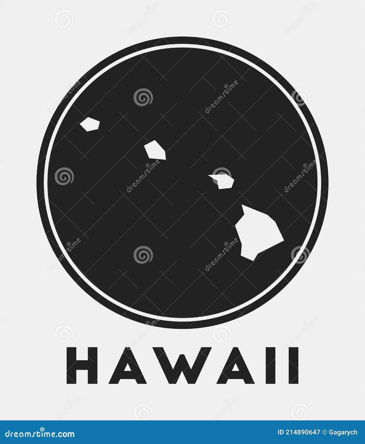 Hawaii icon. stock vector. Illustration of navigation - 214890647