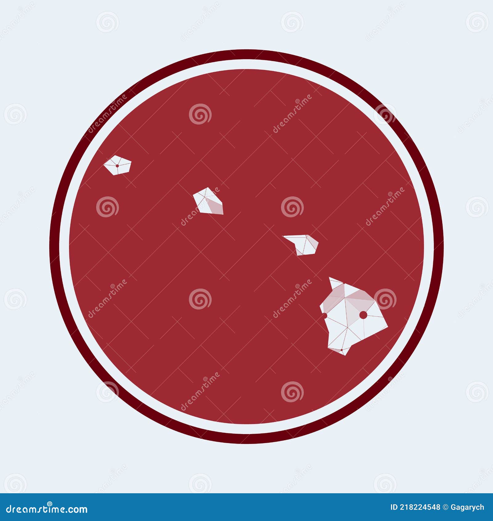 Hawaii icon. stock vector. Illustration of citizen, digital - 218224548