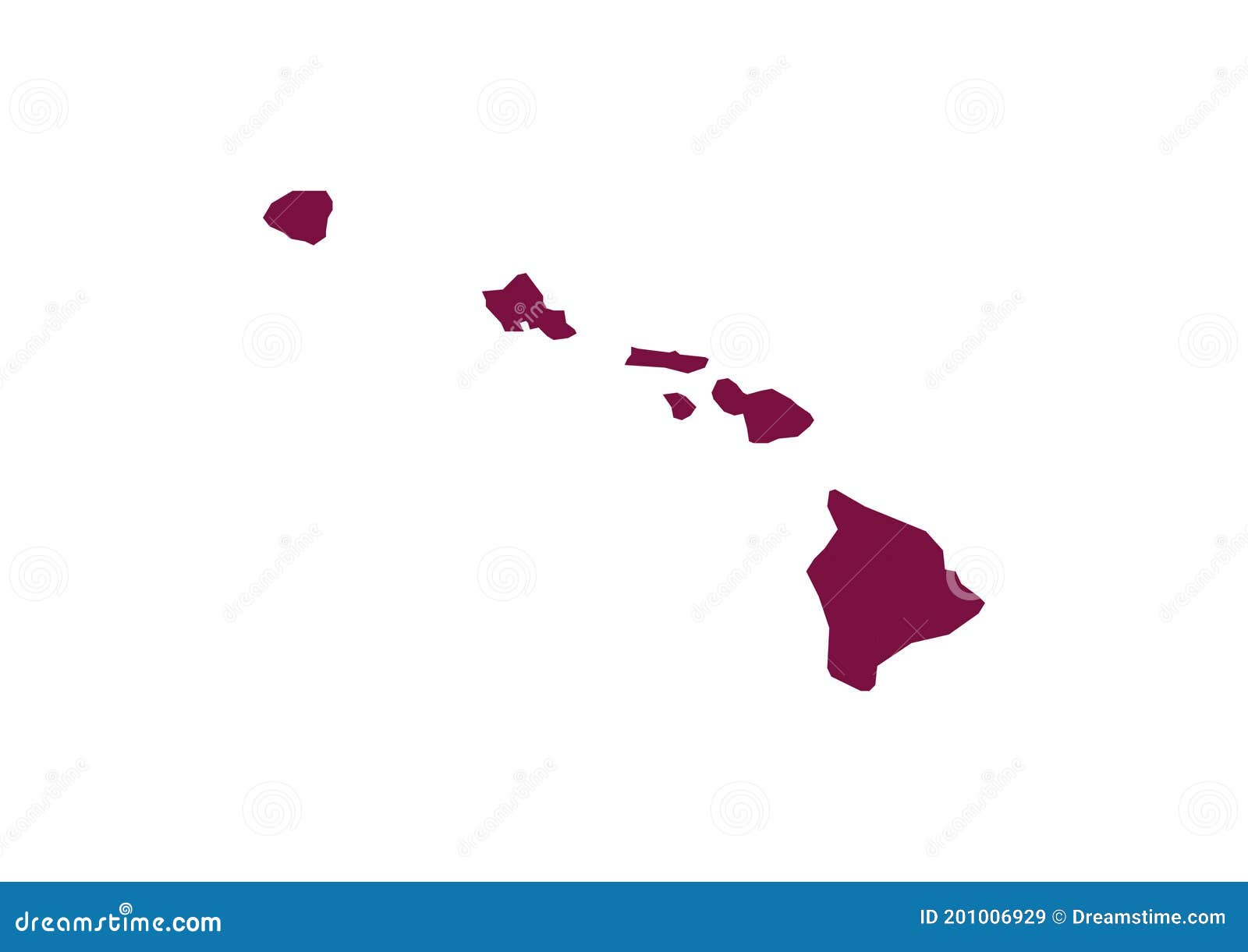 Hawaii map stock illustration. Illustration of country - 201006929