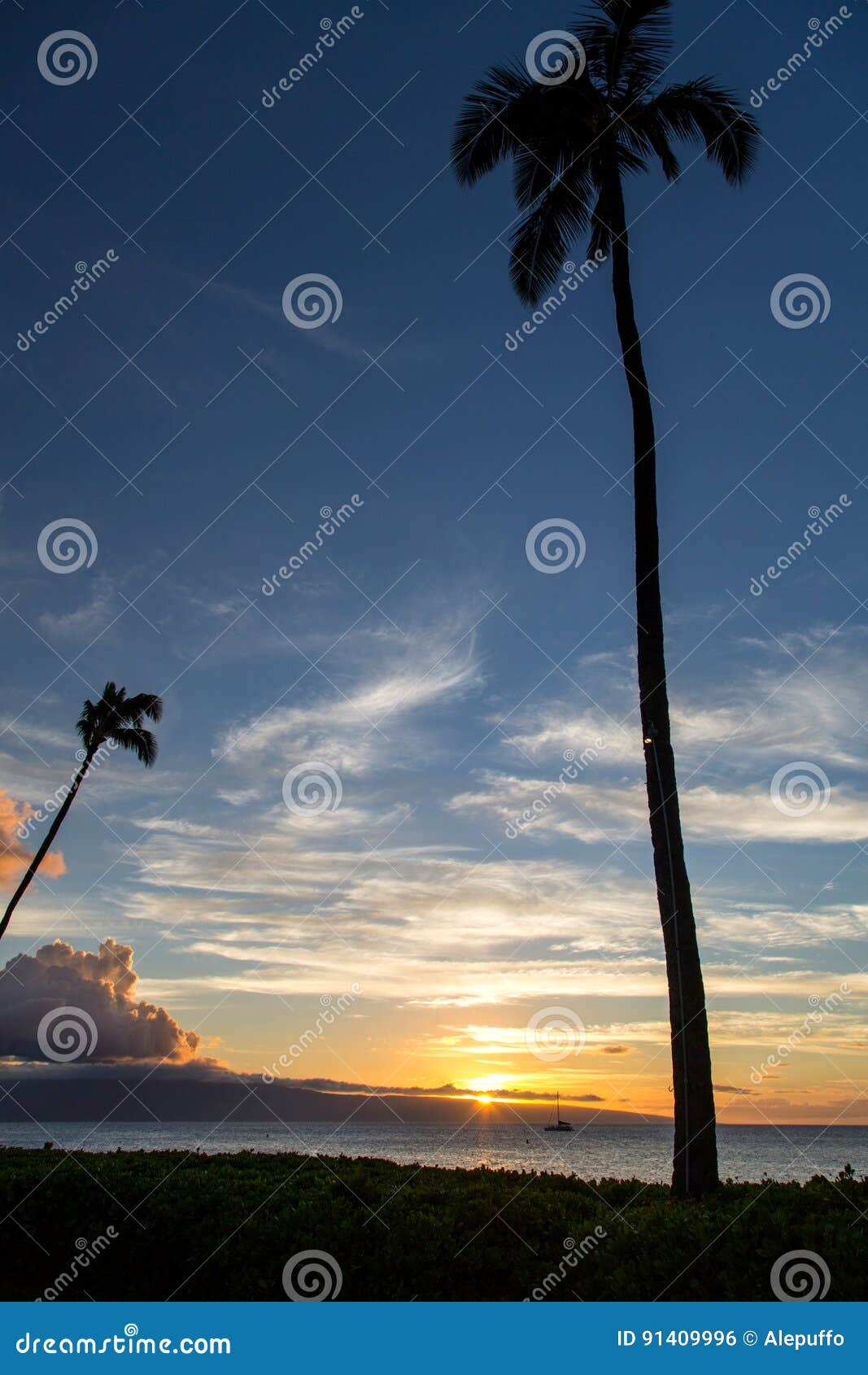 Hawaii, Maui, Kaanapali Beach at Sunset Stock Photo - Image of national ...