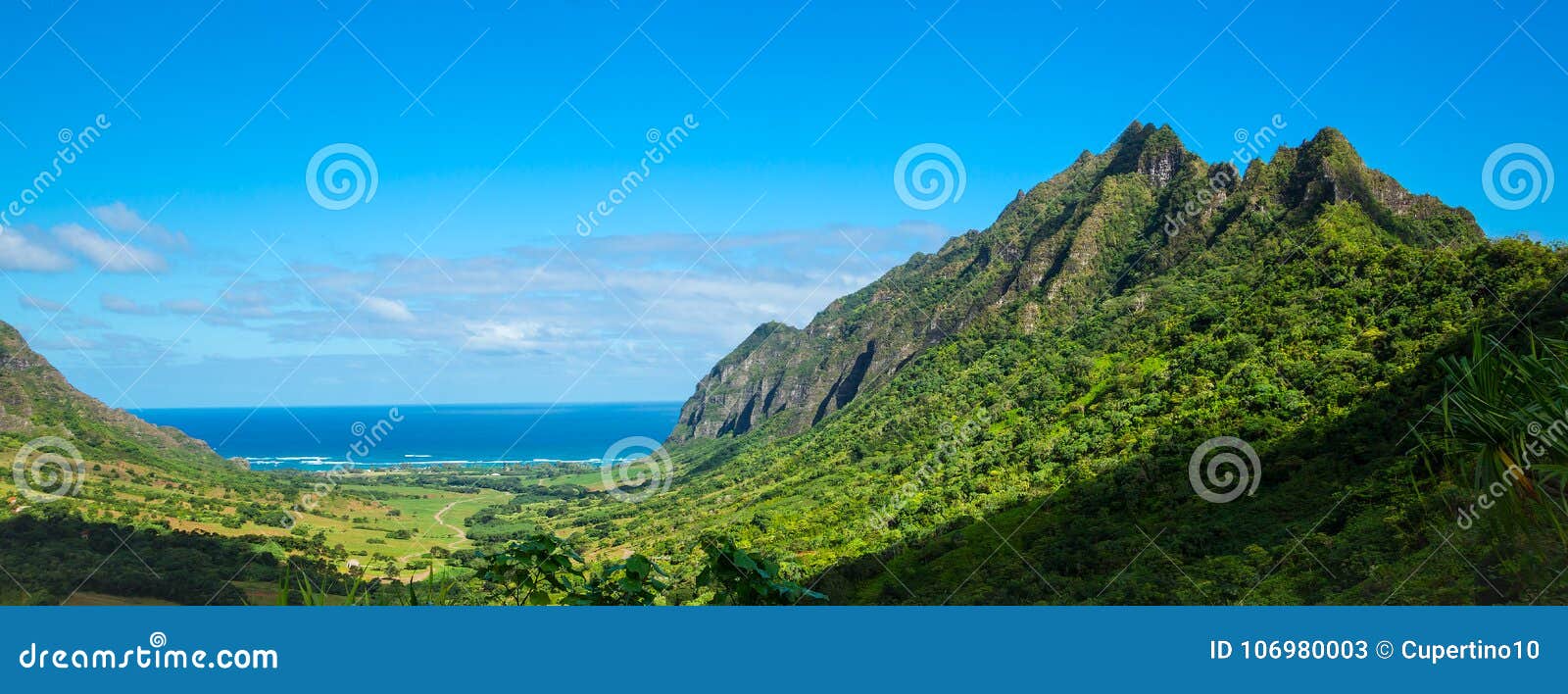 Hawaii mountains stock image. Image of paradise, range - 106980003