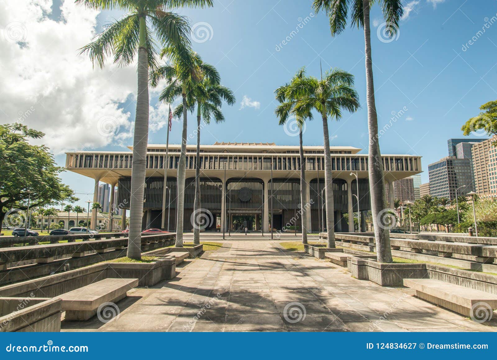 Hawaii state capital stock image. Image of capital, state - 124834627