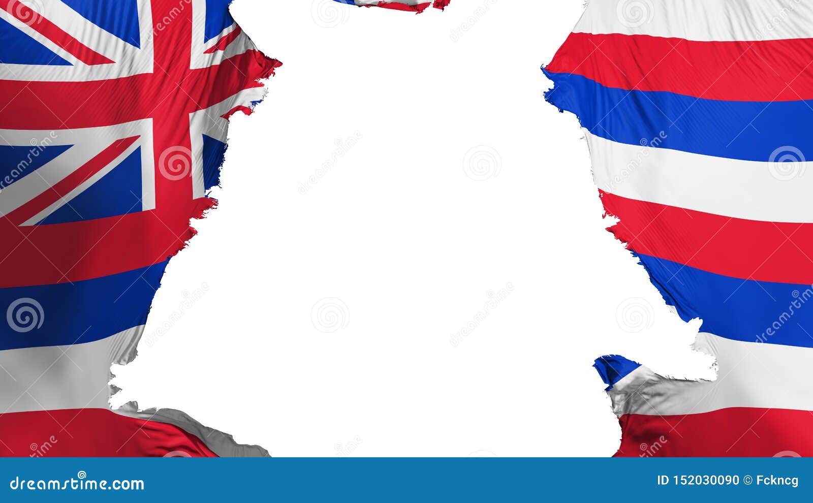 Hawaii State Flag Ripped Apart Stock Illustration - Illustration of ...