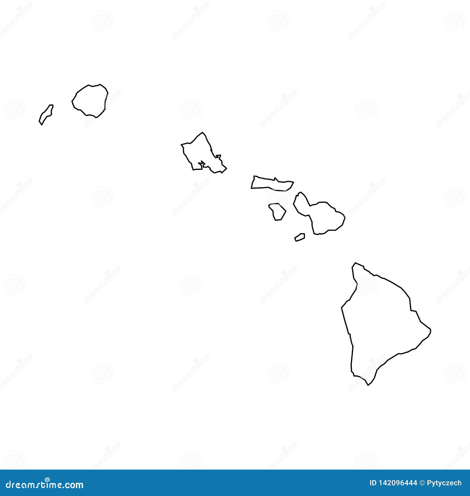 Hawaii Map. State And District Map Of Hawaii. Political Map Of Hawaii ...
