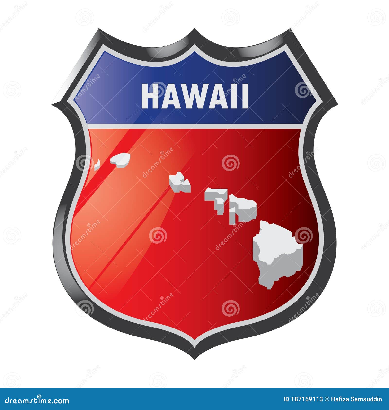 Hawaii State. Vector Illustration Decorative Design Stock Vector ...