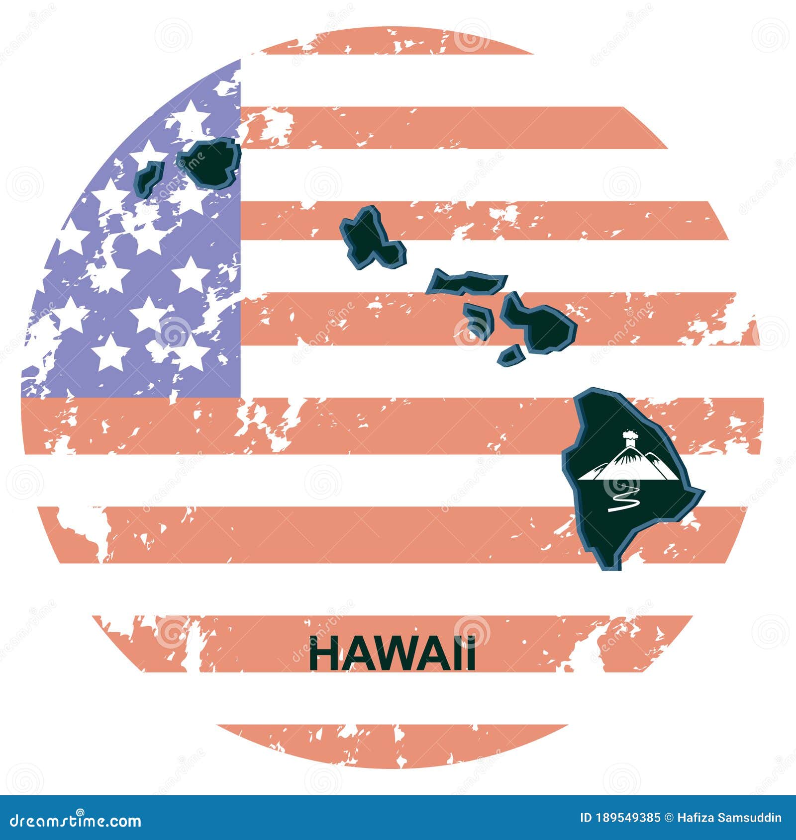 Hawaii State. Vector Illustration Decorative Design Stock Vector ...