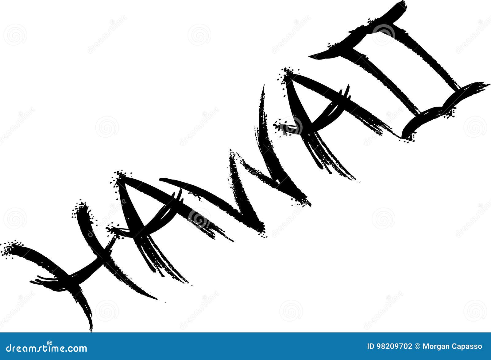 Hawaii Text Sign Illustration Stock Vector - Illustration of background ...