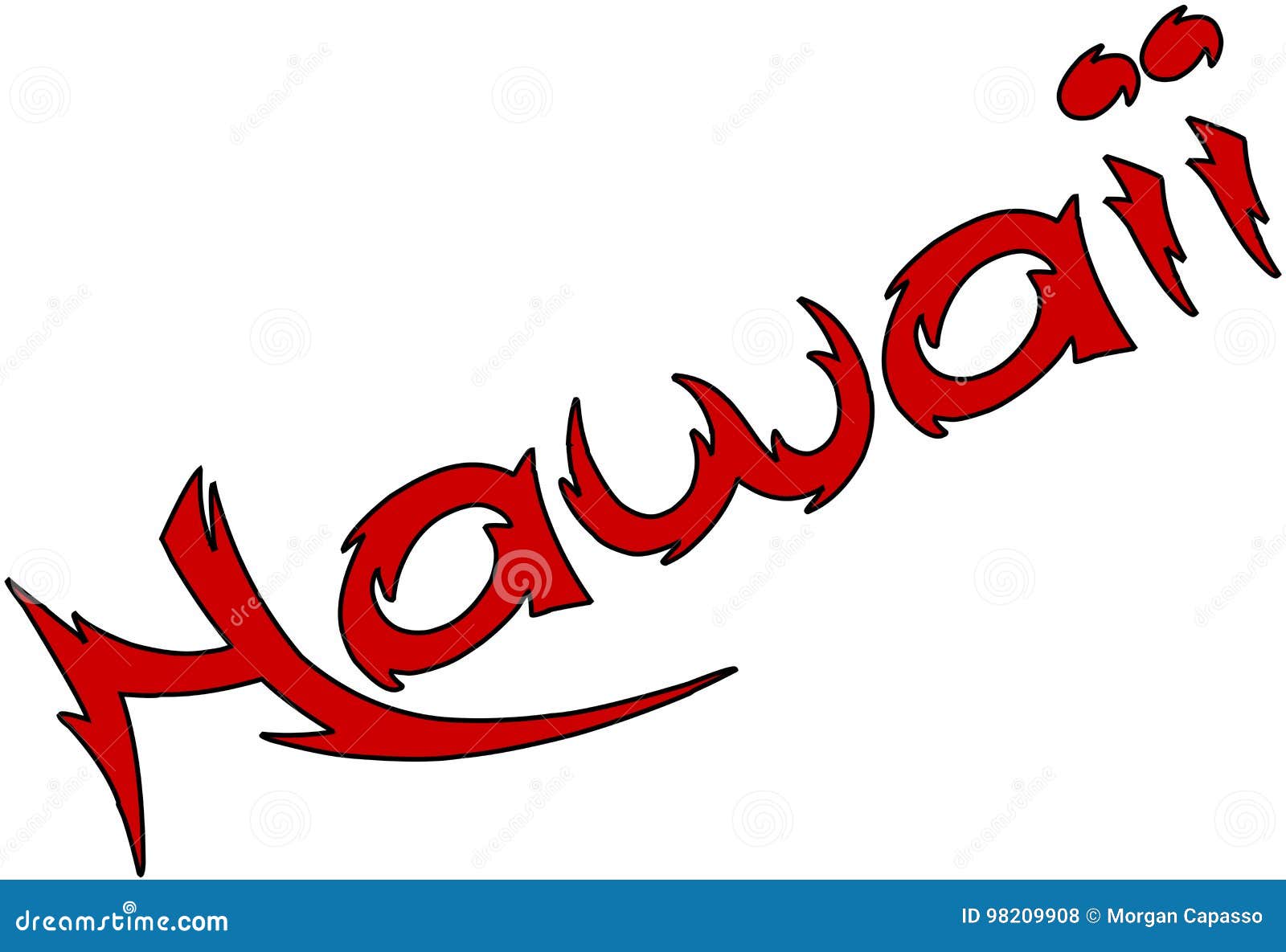 Hawaii, Text Design. Typography Poster. Usable As Background. Modern ...