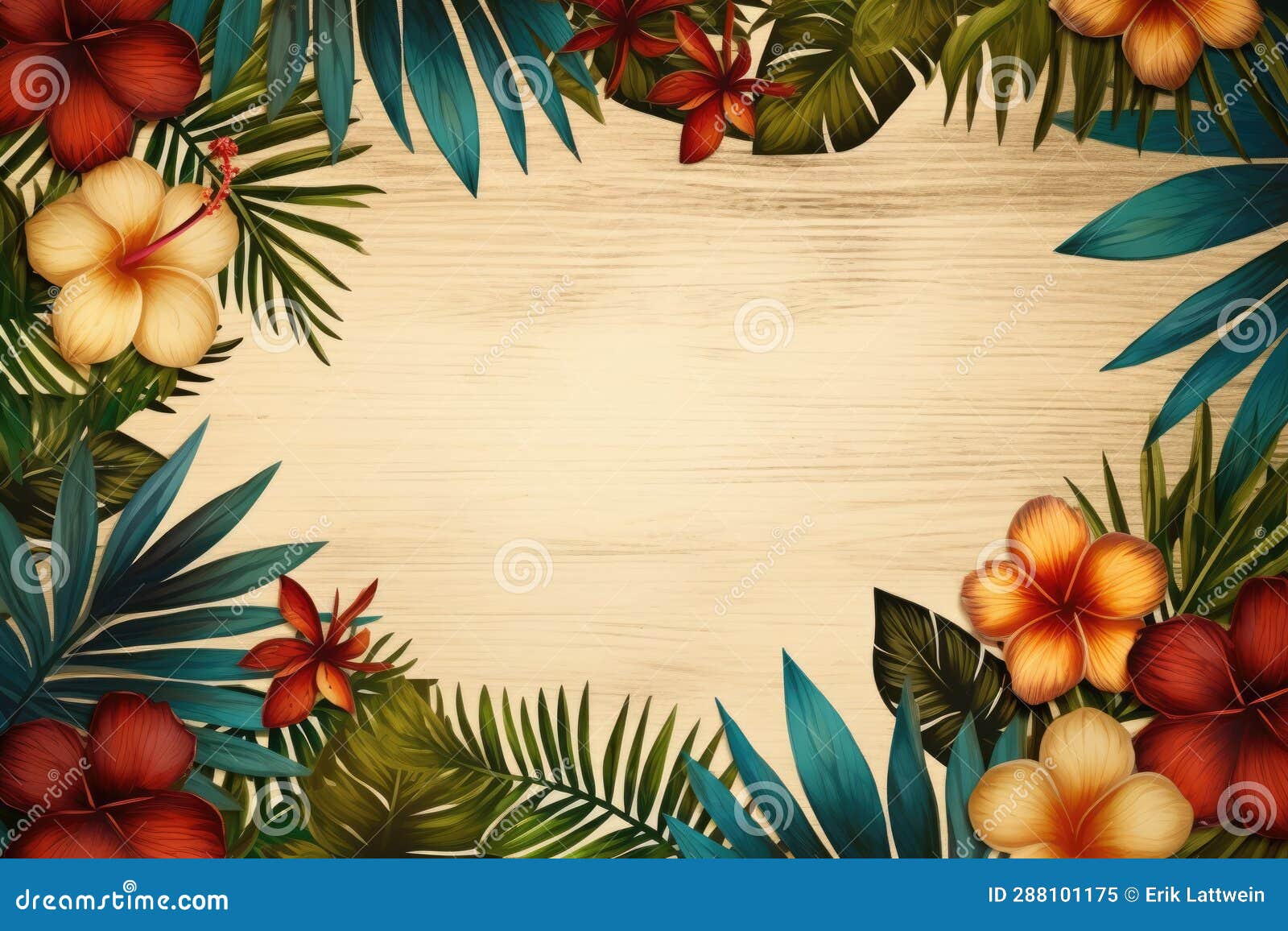 Hawaii Themed Background Large Copy Space - Stock Picture Backdrop ...