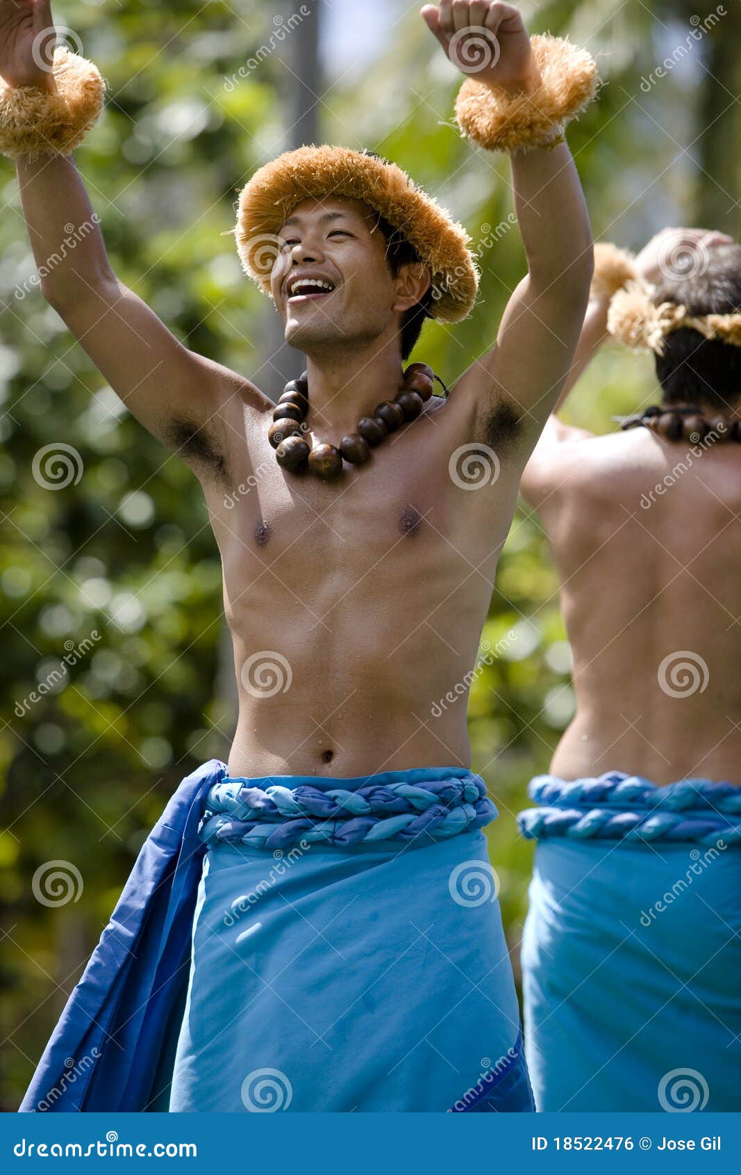 Hawaiian Dancers on Canoe editorial photo. Image of pose - 18522476