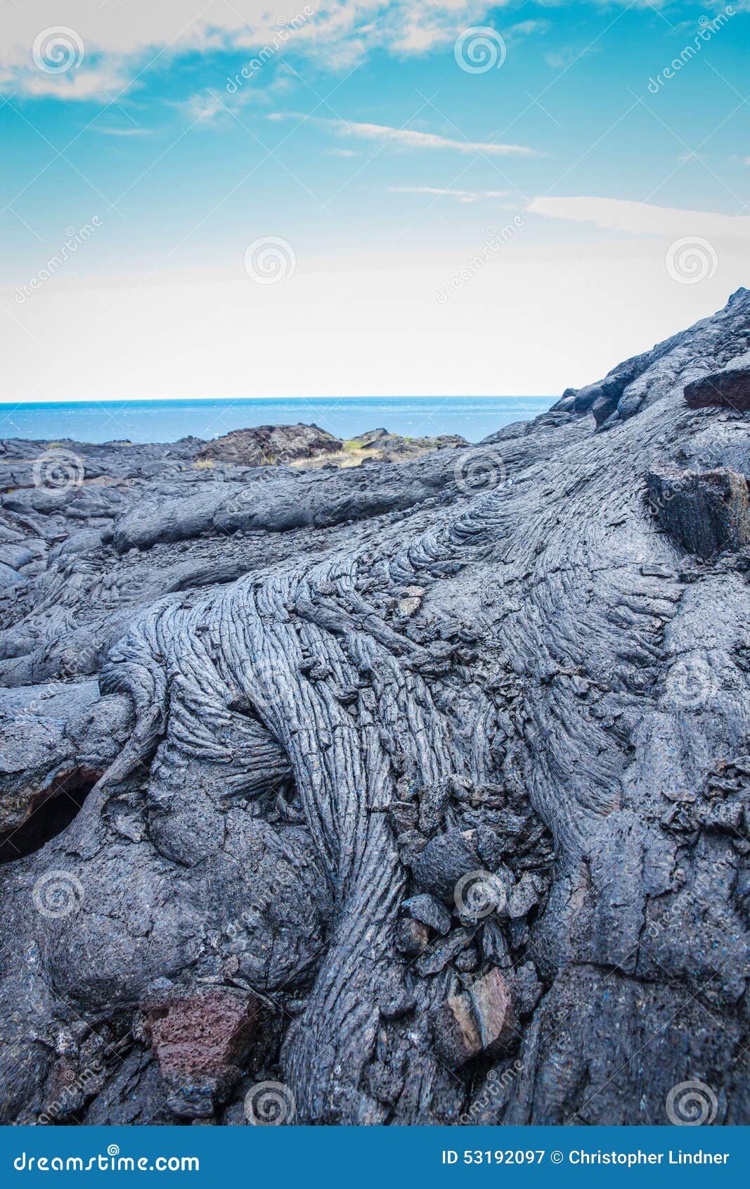 Hawaiian lava flow stock image. Image of hawaiian, magma - 53192097