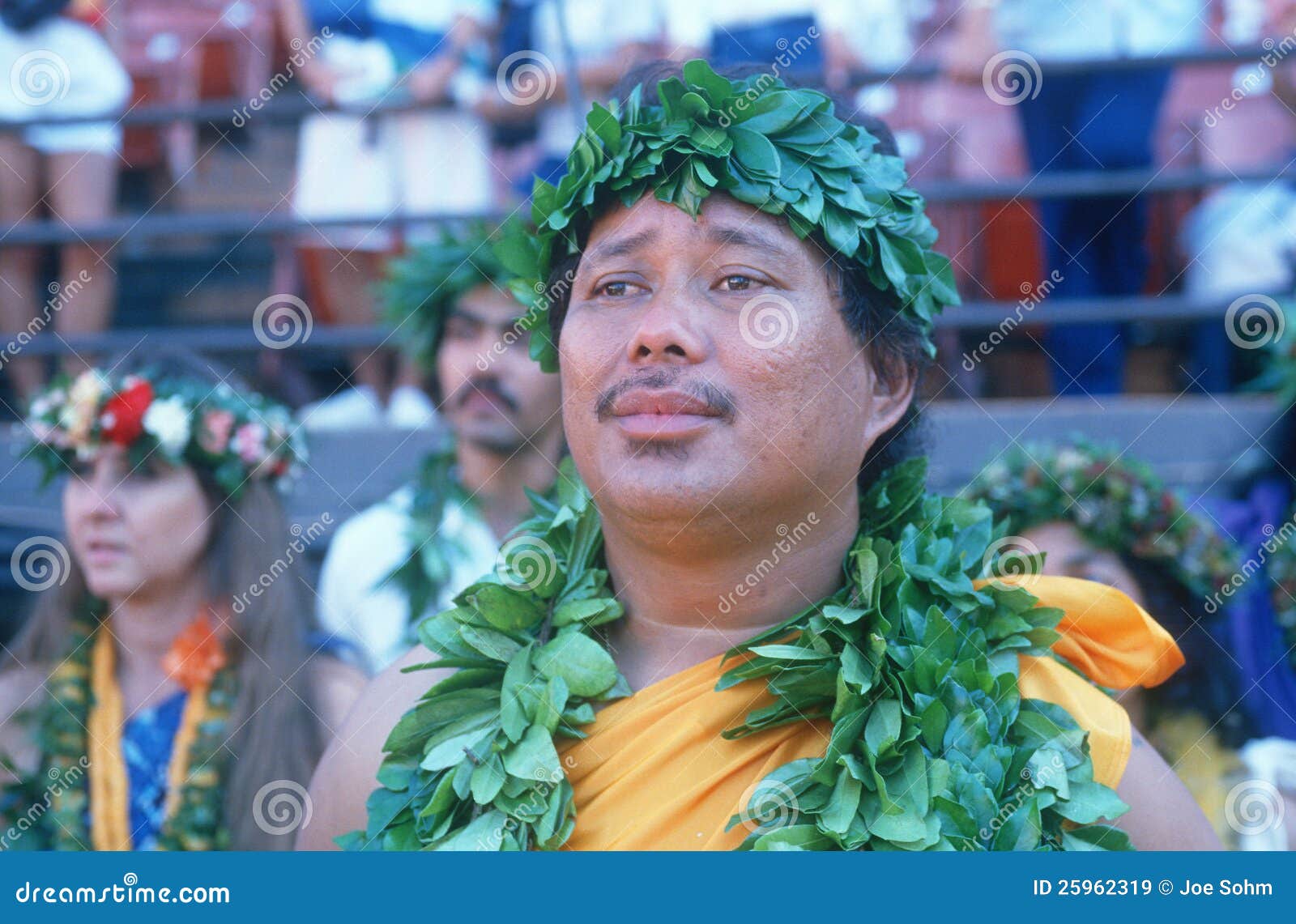 A Hawaiian man editorial stock image. Image of unity - 25962319