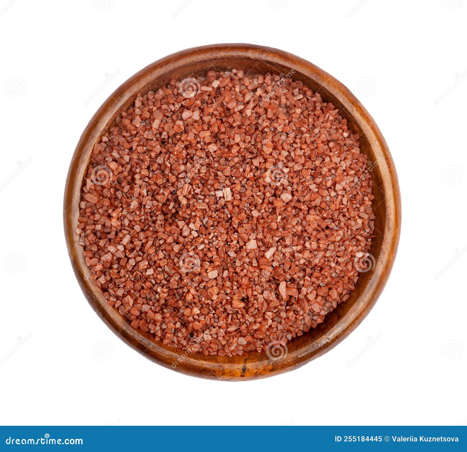 Hawaiian Red Salt in Bowl Flat Lay Isolated Stock Image - Image of ...