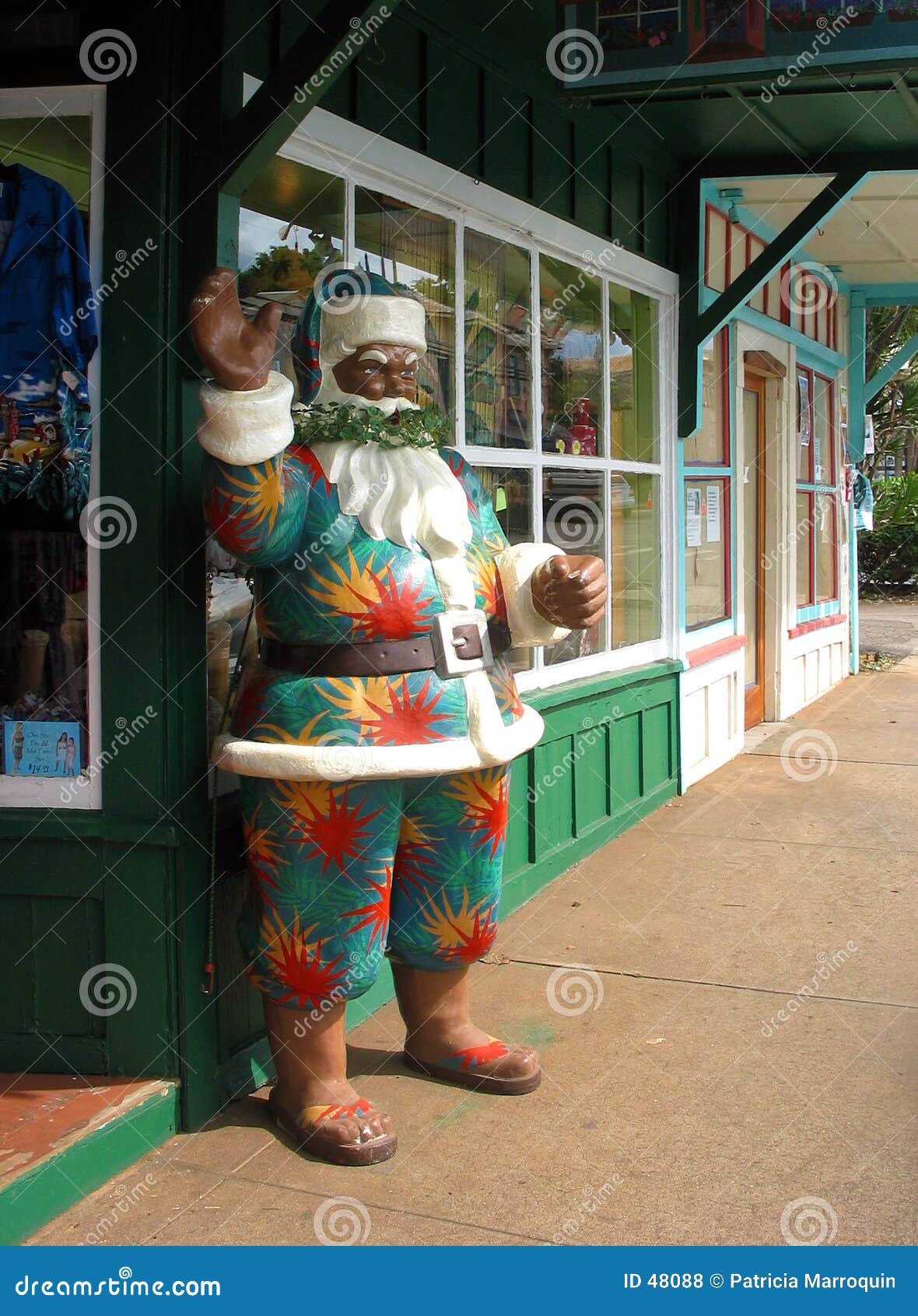 Hawaiian Santa stock photo. Image of maui, holiday, flip - 48088