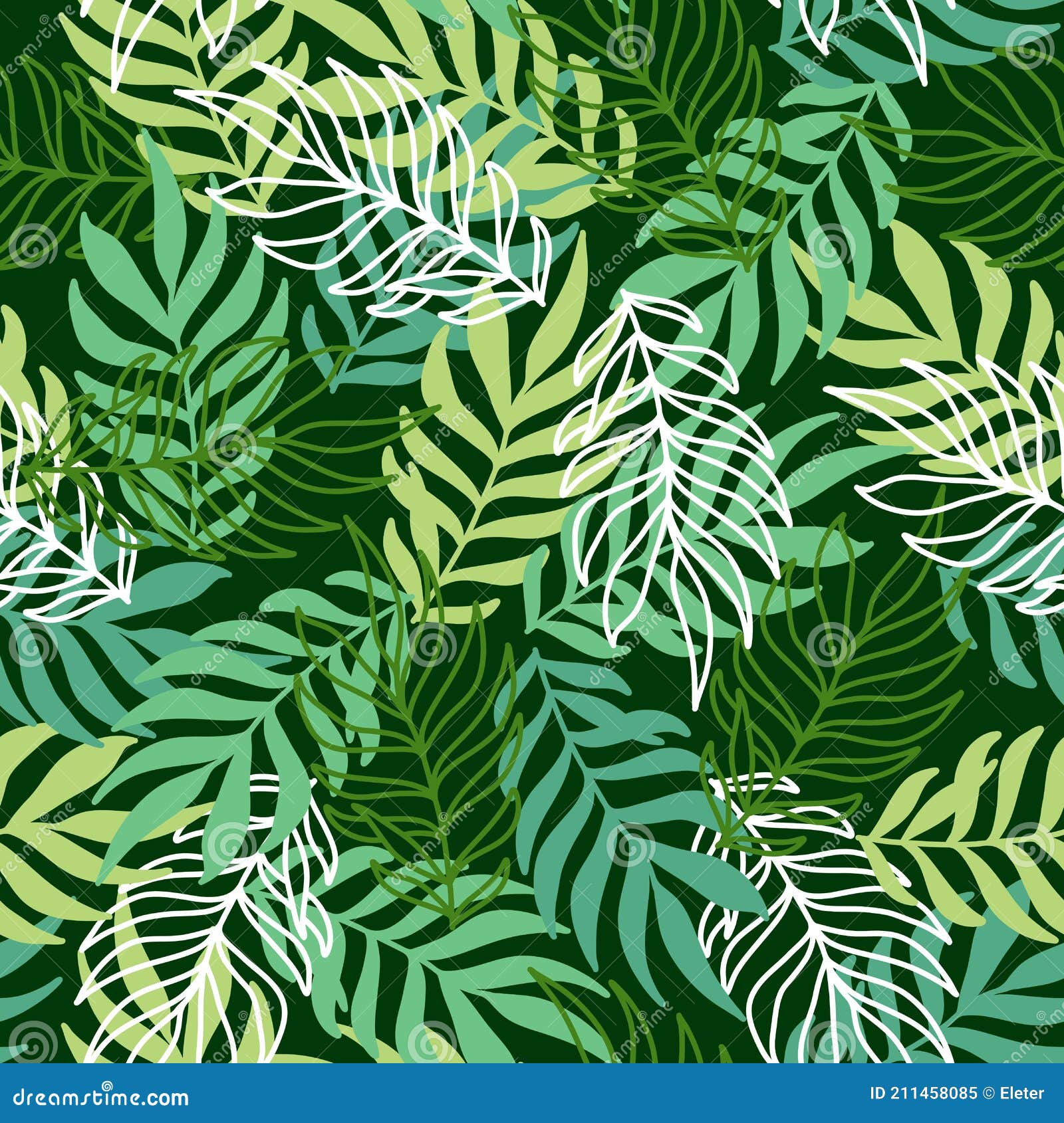 Hawaiian seamless pattern stock vector. Illustration of tile - 211458085