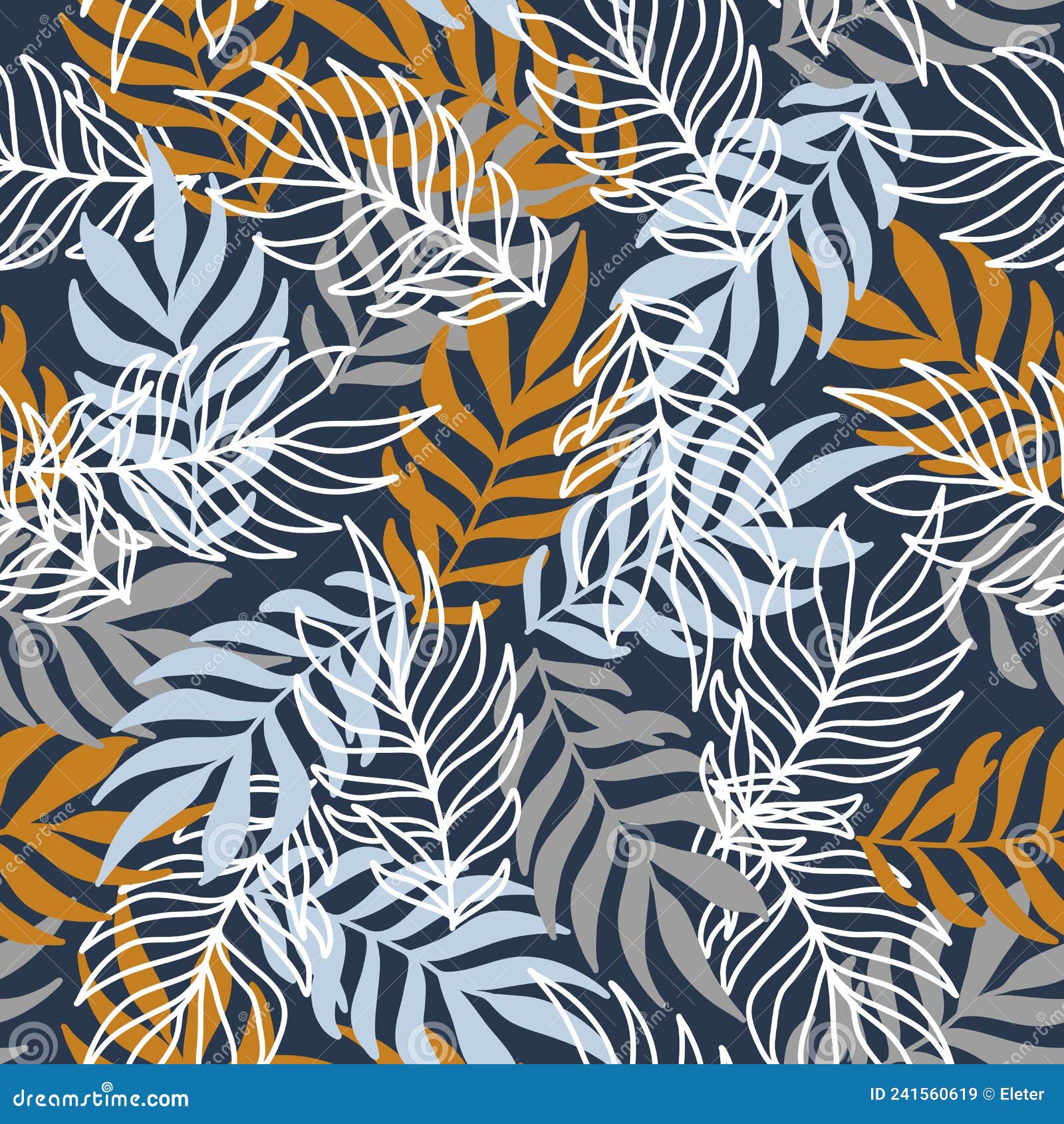 Hawaiian seamless pattern stock vector. Illustration of fabric - 241560619