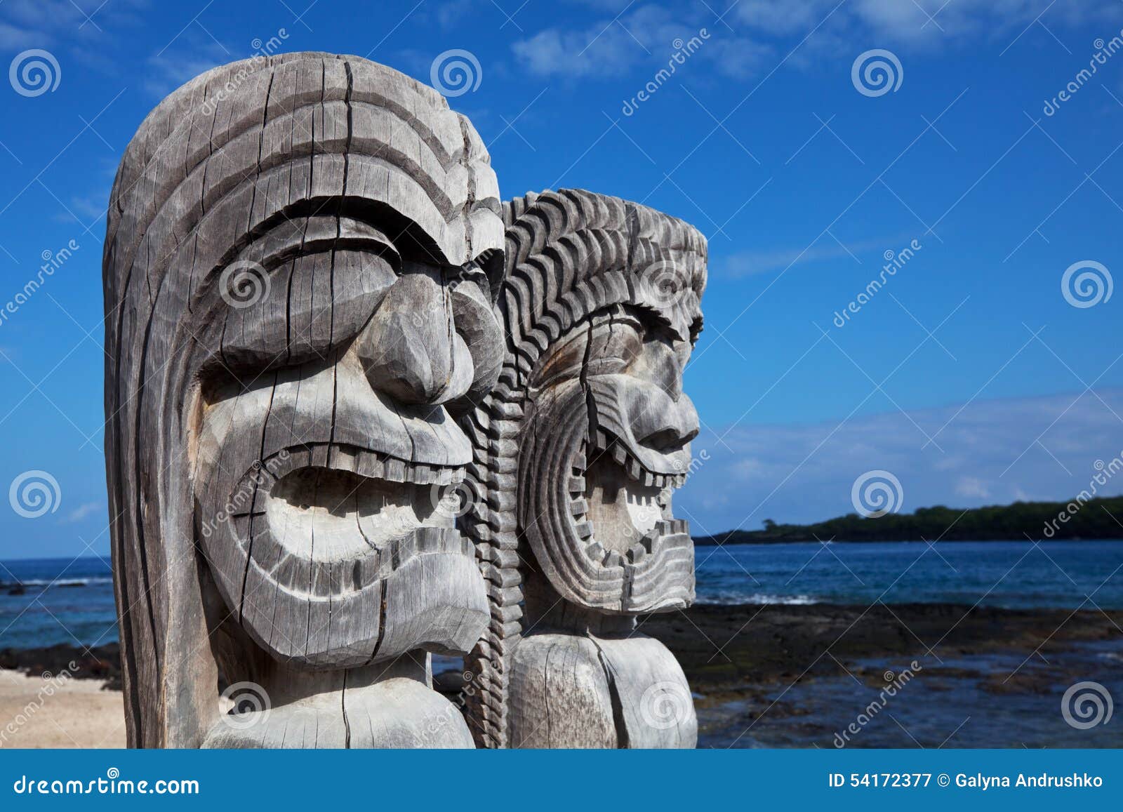 Hawaiian tiki stock image. Image of ocean, polynesian - 54172377