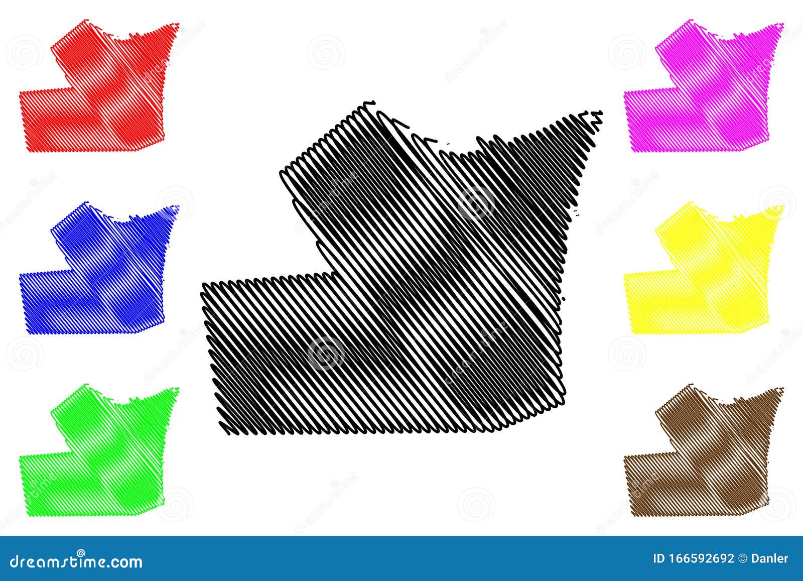 Hawalli Governorate State of Kuwait, Governorates of Kuwait Map Vector ...