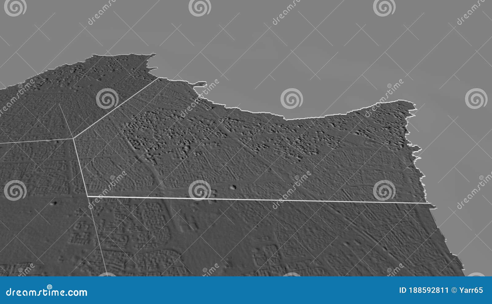 Hawalli, Kuwait - Outlined. Bilevel Stock Illustration - Illustration ...