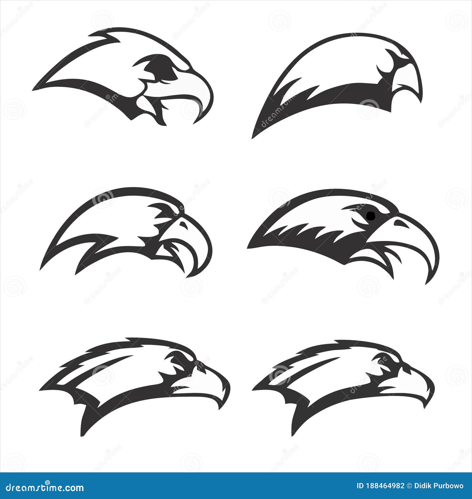 Hawk Bird Icon Isolated on White Background. Hawk Bird Icon in Trendy ...