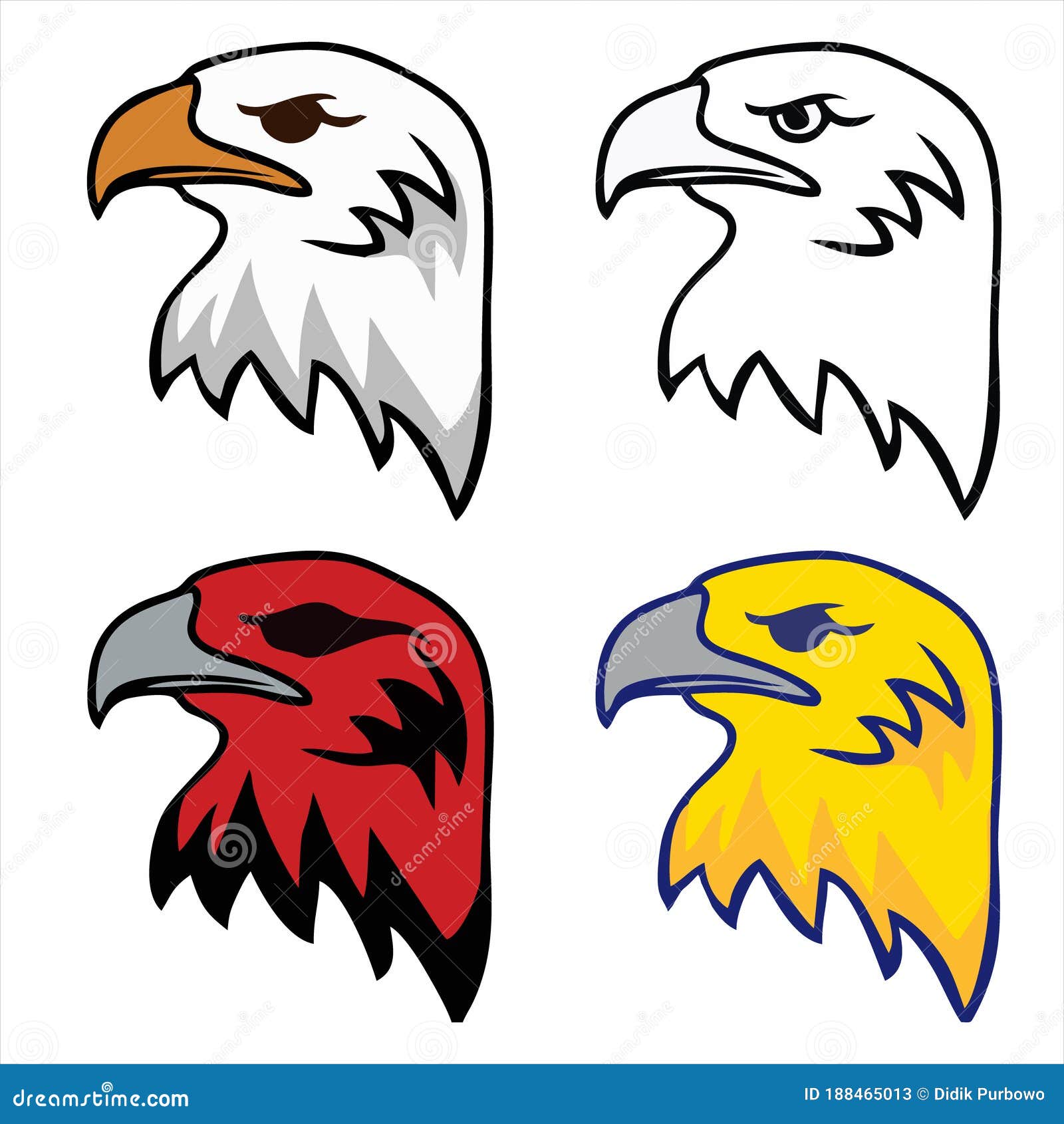 Hawk Bird Icon Isolated on White Background. Hawk Bird Icon in Trendy ...