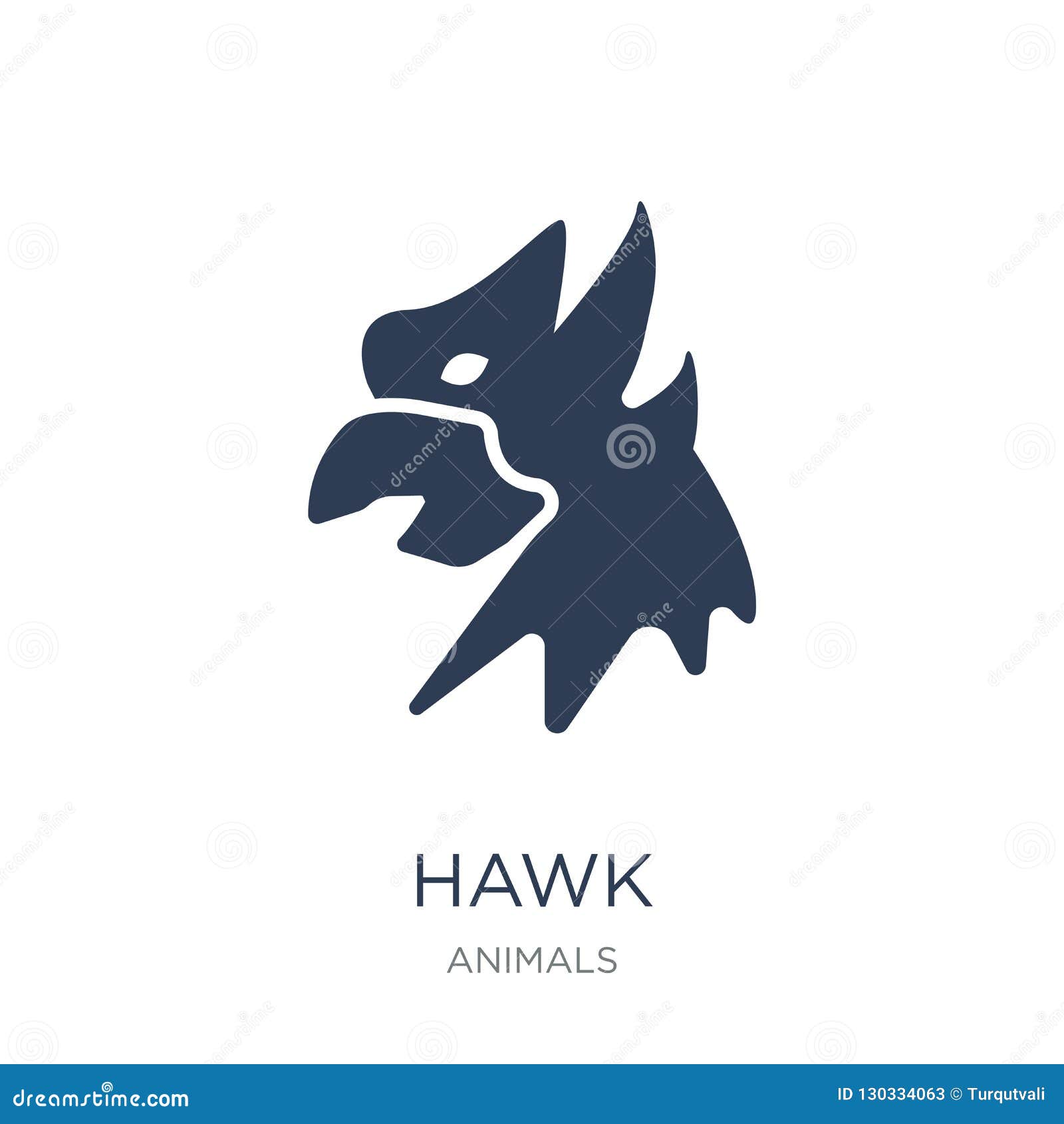 Hawk Icon. Trendy Flat Vector Hawk Icon on White Background from Stock ...
