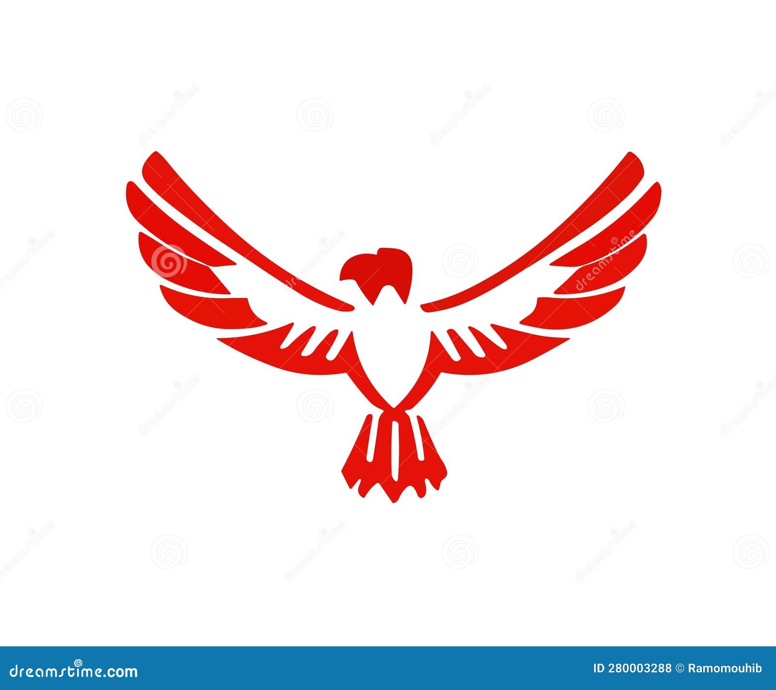 Hawk Logo Eagle Fly Slogan Cartoon Design Stock Vector - Illustration ...