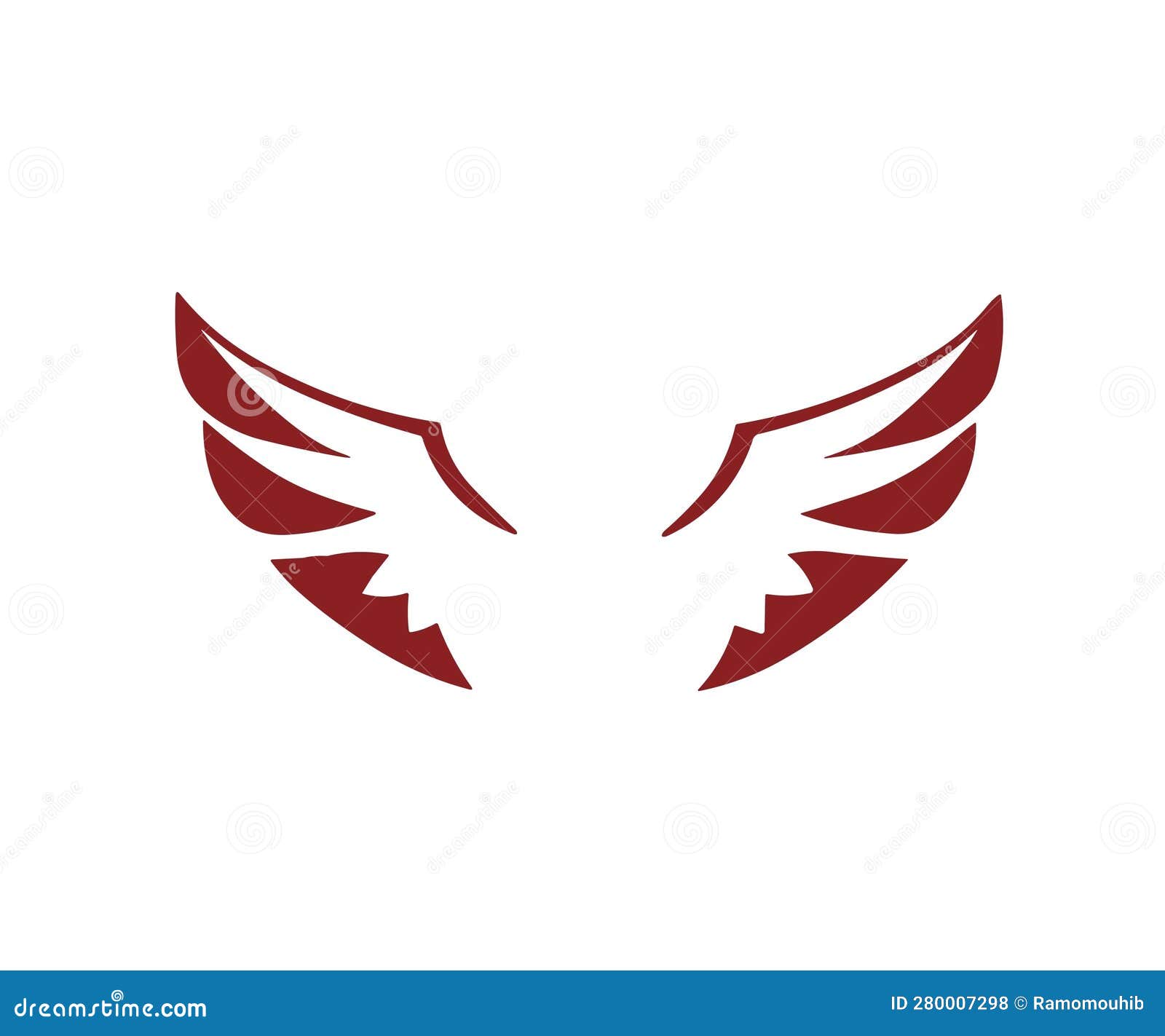 Wings Hawk Logo Eagle Fly Slogan Cartoon Design Stock Vector ...