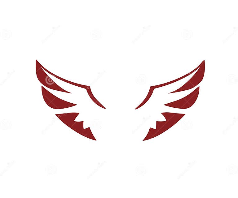 Wings Hawk Logo Eagle Fly Slogan Cartoon Design Stock Vector ...