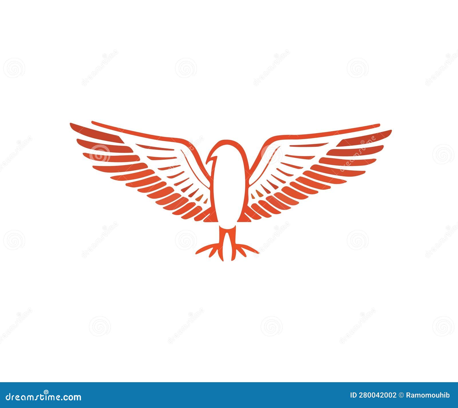 Hawk Logo Eagle Fly Slogan Cartoon Design Stock Illustration ...