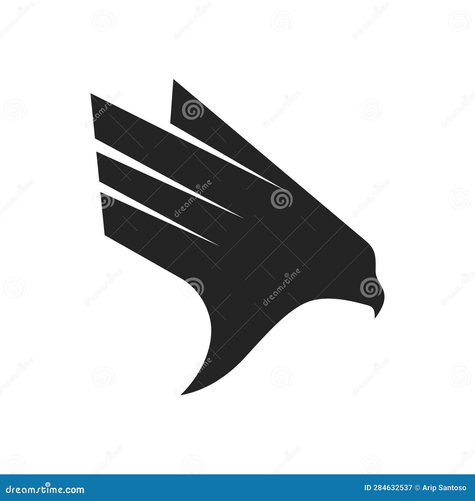 Hawk Logo Template. Icon Illustration Brand Identity. Isolated and Flat ...