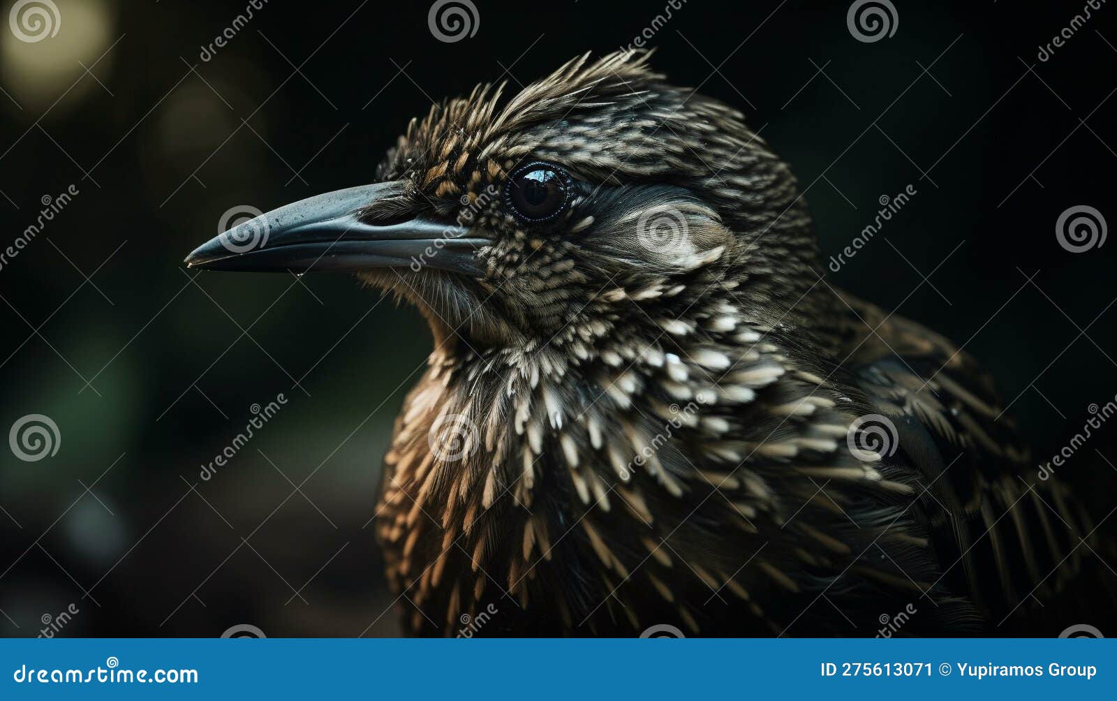 Hawk Perching on Branch, Eyeing Prey Below Generated by AI Stock Image ...