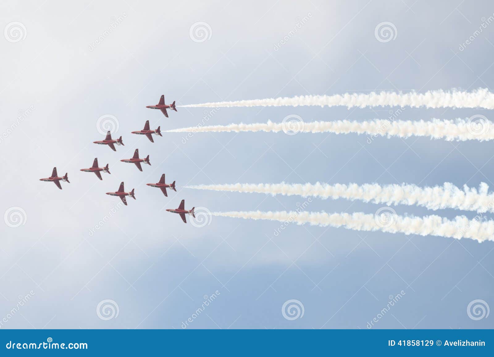 Hawk T1 jets on air show stock image. Image of clouds - 41858129