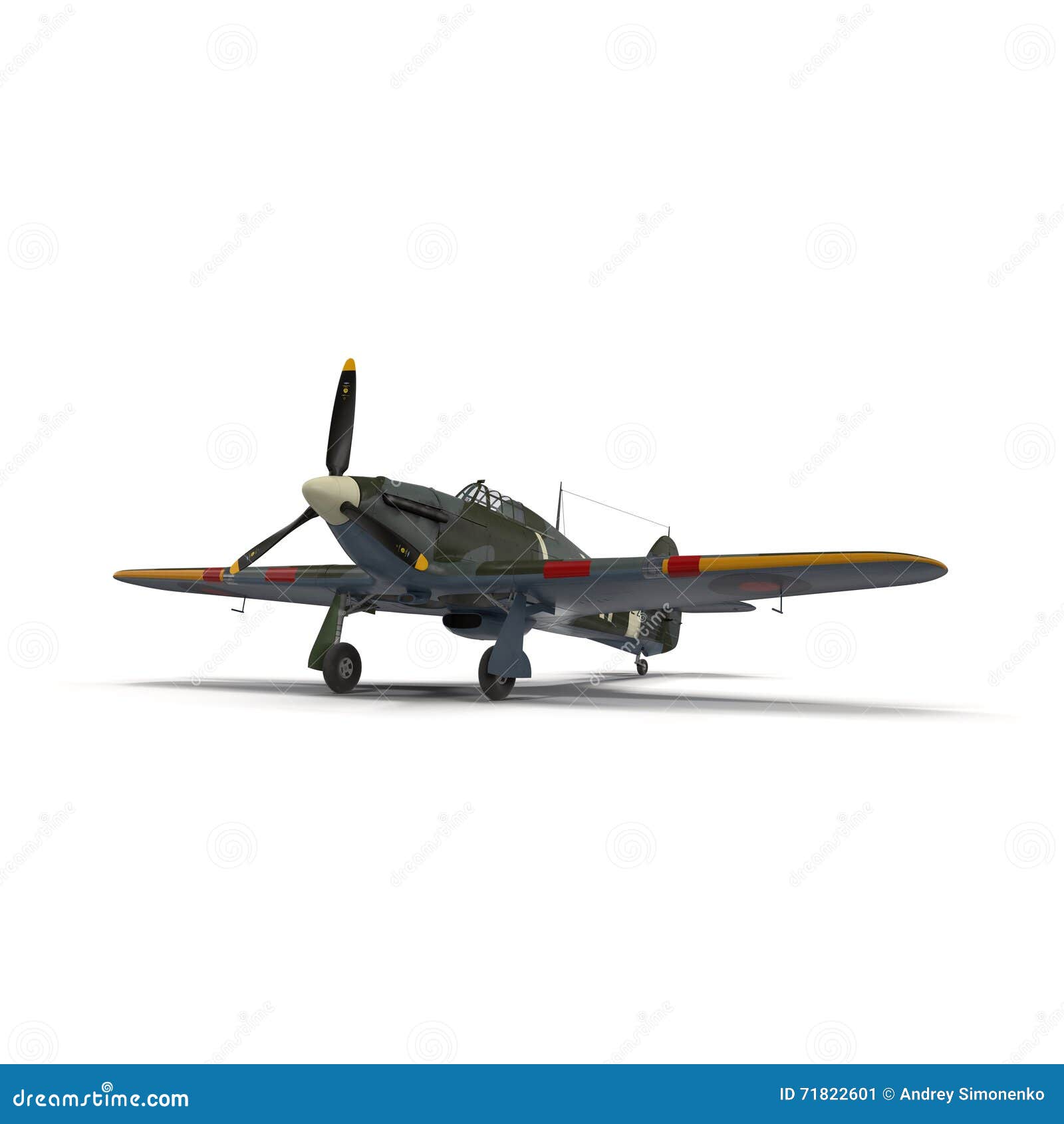Hawker Hurricane. Vector Drawing Of World War 2 Fighter ...