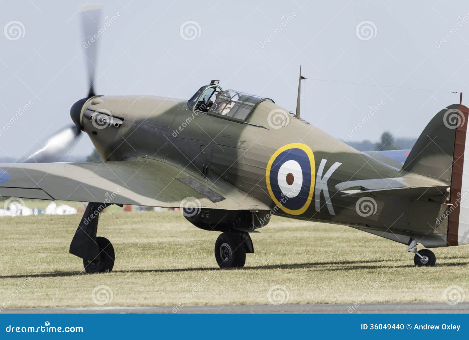 Hawker Hurricane Fighter Plane Stock Photo - Image of 1940s, royal ...
