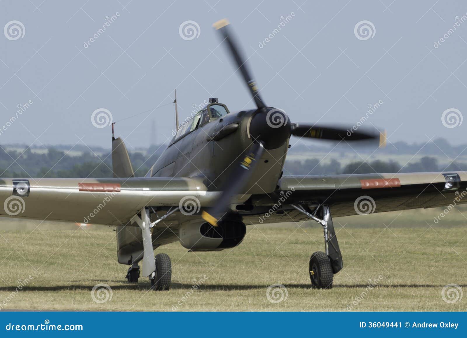 Hawker Hurricane Fighter Plane Stock Image - Image of piston, planes ...