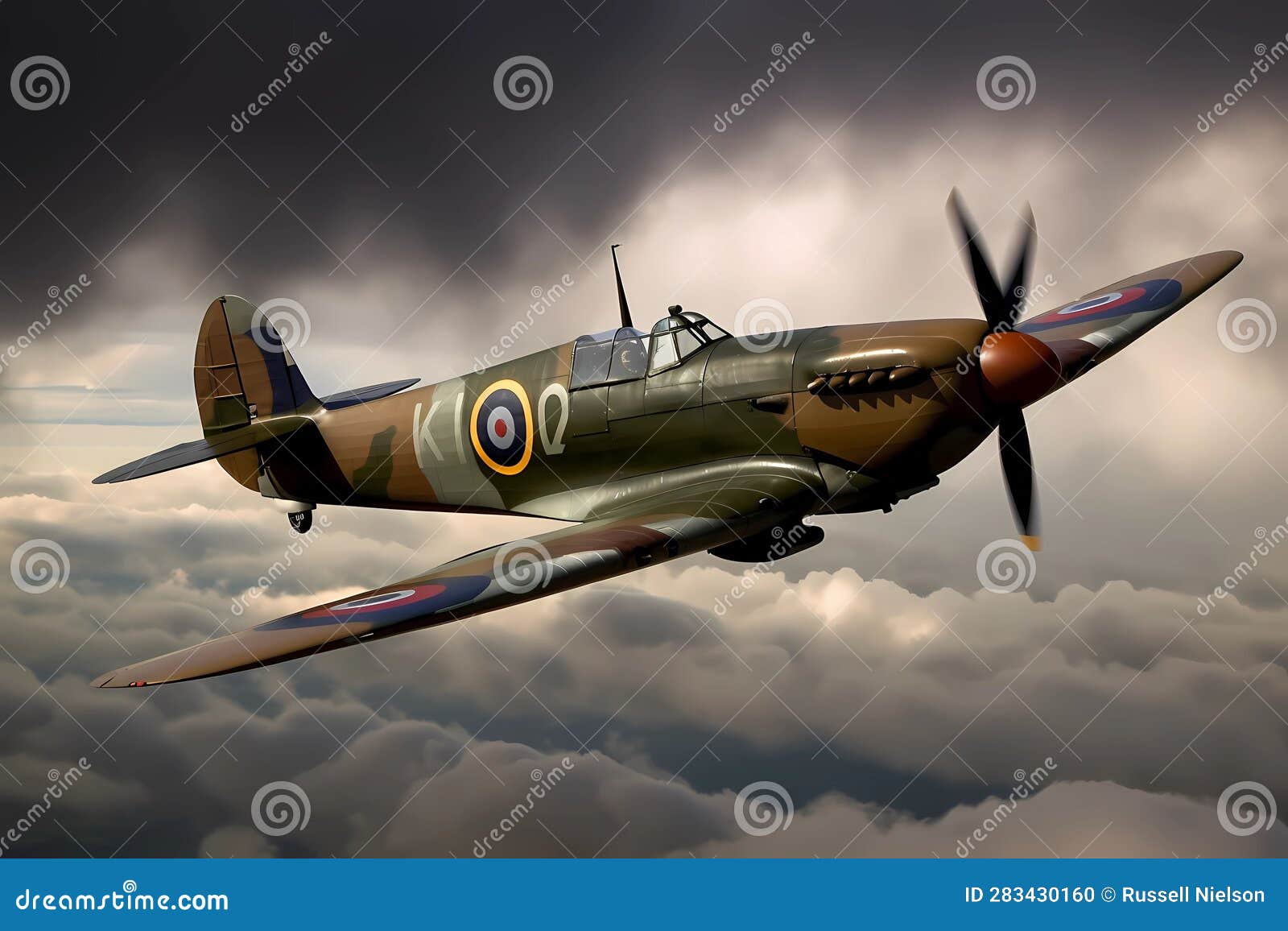 Hawker Hurricane Fighter Plane In Flight Royalty-Free Stock Photography ...