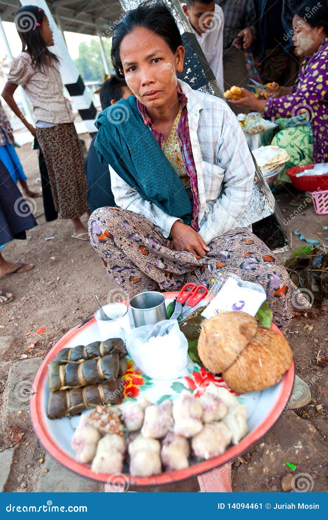 An Old Man Selling Home Mades Traditional Sweets On The Editorial Image ...