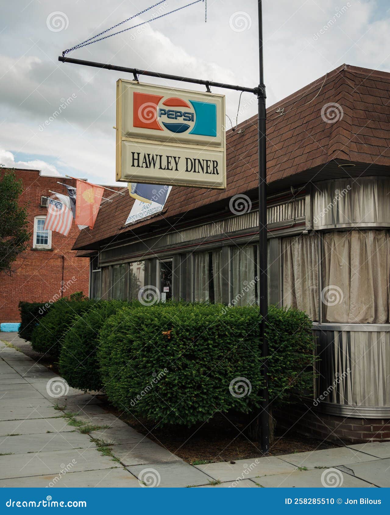 Hawley Diner Vintage Sign, Hawley, Pennsylvania Editorial Image - Image ...