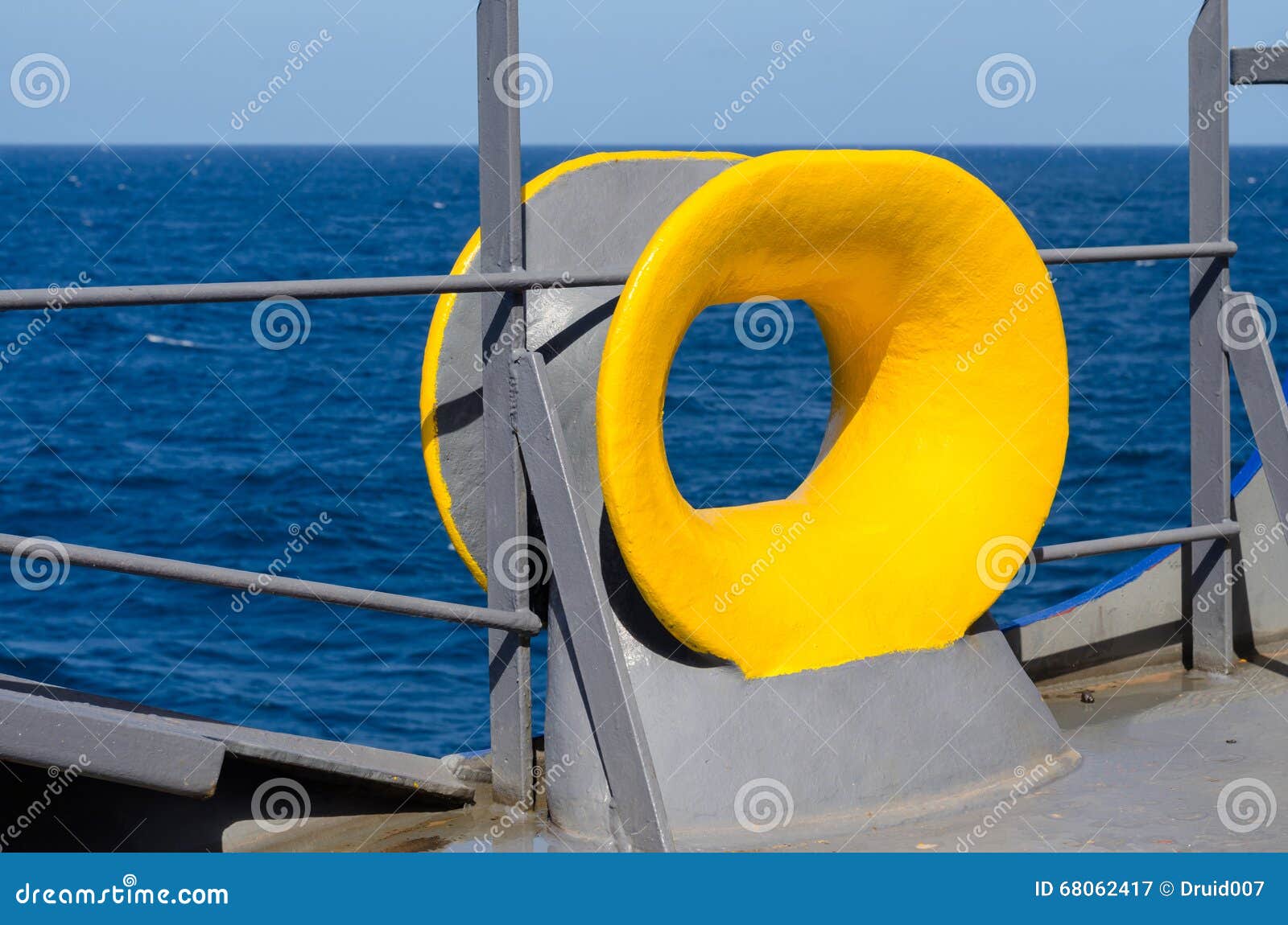 Hawse stock image. Image of deck, vessel, blue, yellow - 68062417