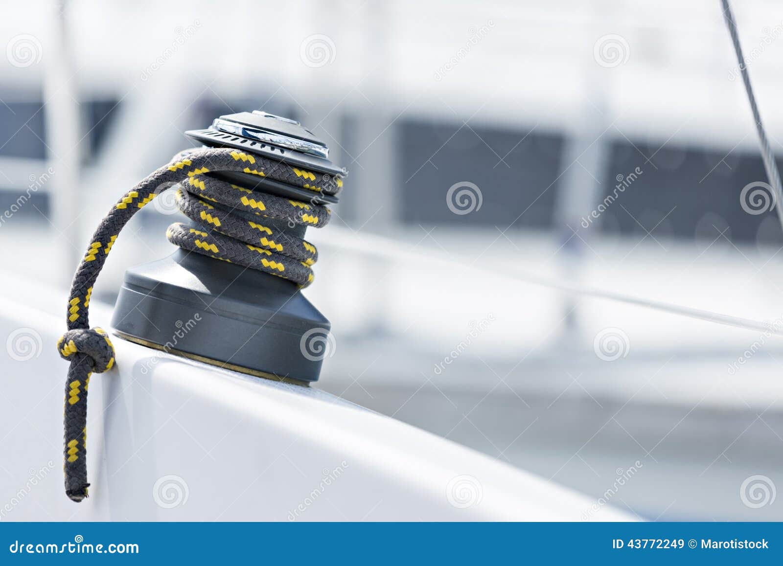 Hawser winch stock image. Image of boat, wedge, pier - 43772249