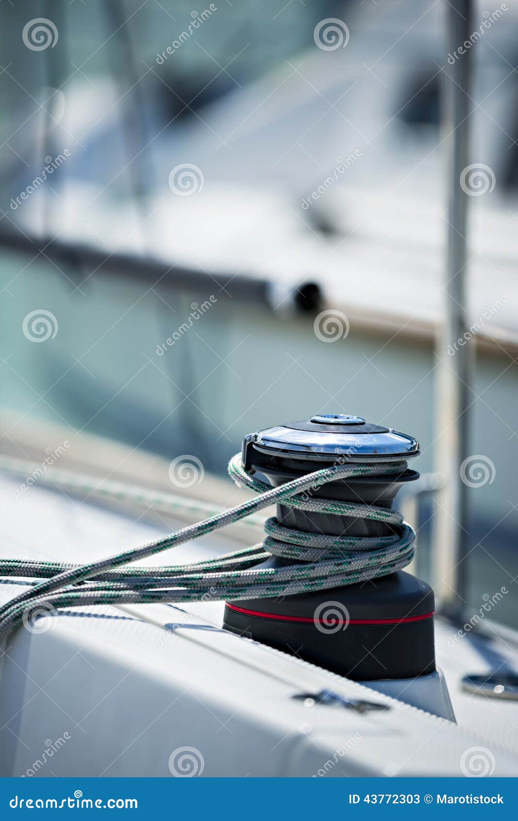 Hawser winch stock image. Image of winch, mounting, lifestyle - 43772303