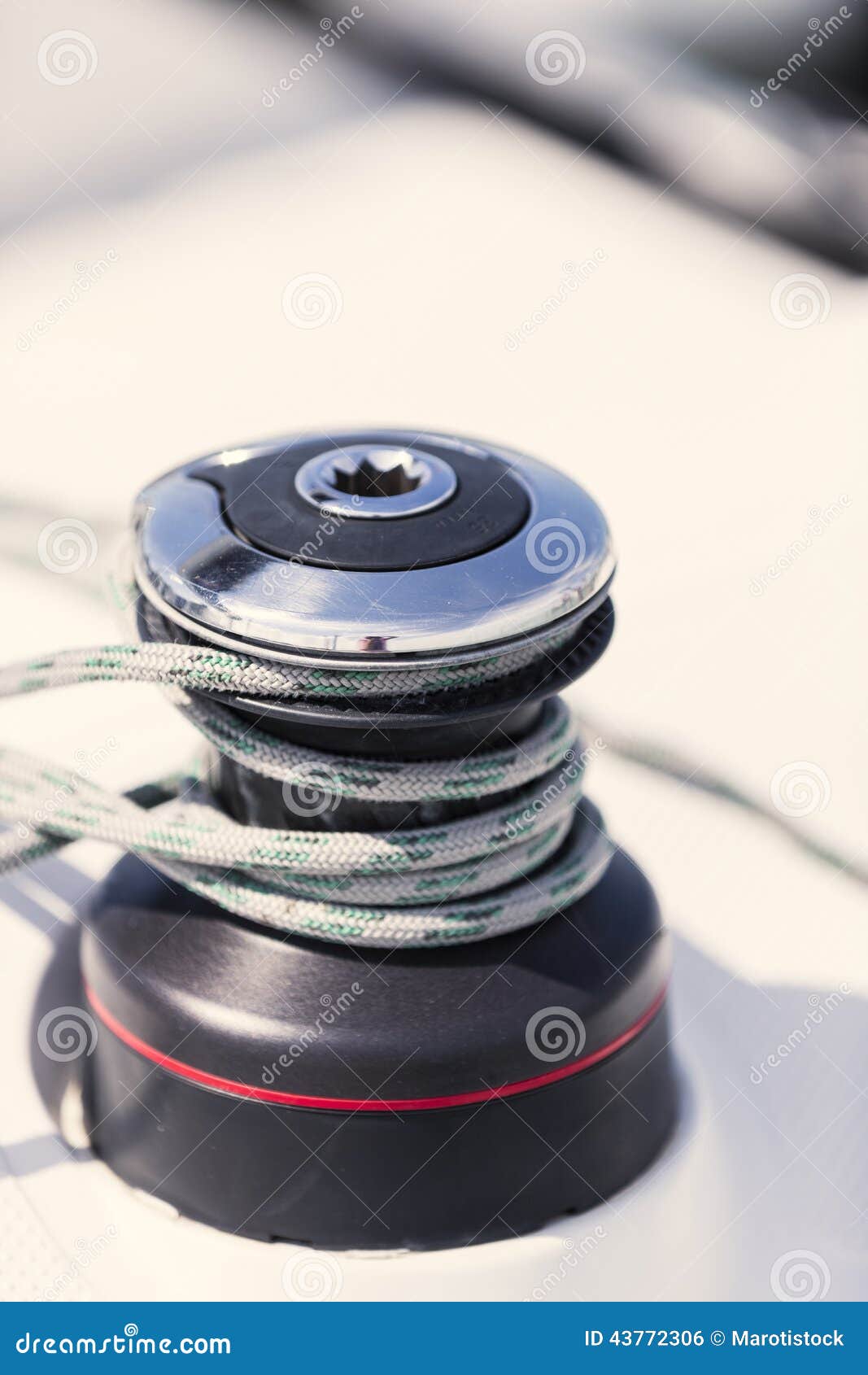 Hawser winch stock photo. Image of shipping, detail, cable - 43772306